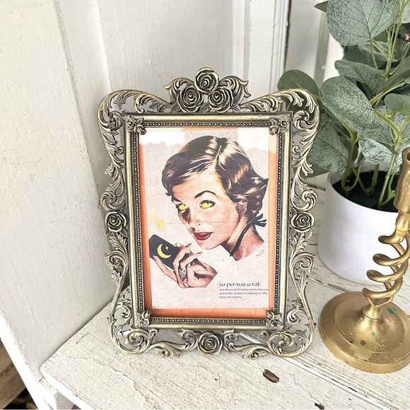 Accents | Vintage Retro 5s Woman Supernatural Definition Witchy Ornate ...